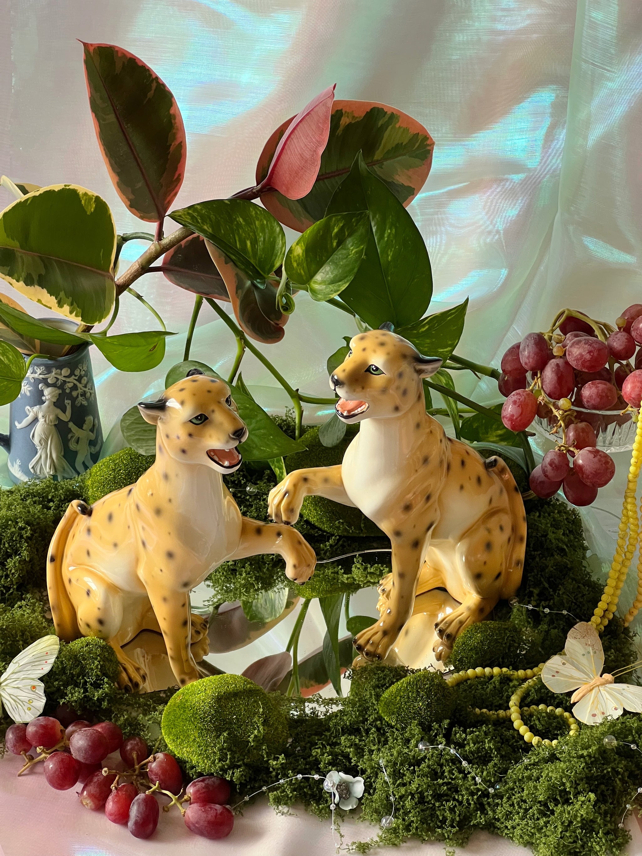 Terra and Gaia the Leopard Twin Statues – Jungle Cat Club